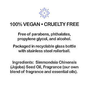 Santal Perfume Oil Rollerball (Roll on) | Herb & Root | 10ml | Virginia Cedar and Palo Santo, Smoky Woods Fragrance for Men or Women