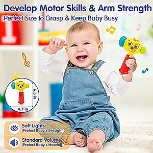 HOLA Toys for 1 Year Old Boy Gifts - Hammer Baby Toys 12-18 Months, Musical 1 Year Old Toys with Light Flashing, Baby Boy Toys for 1 + Year Old Boy Toddlers Toys Age 1-2 Christmas Birthday Gifts