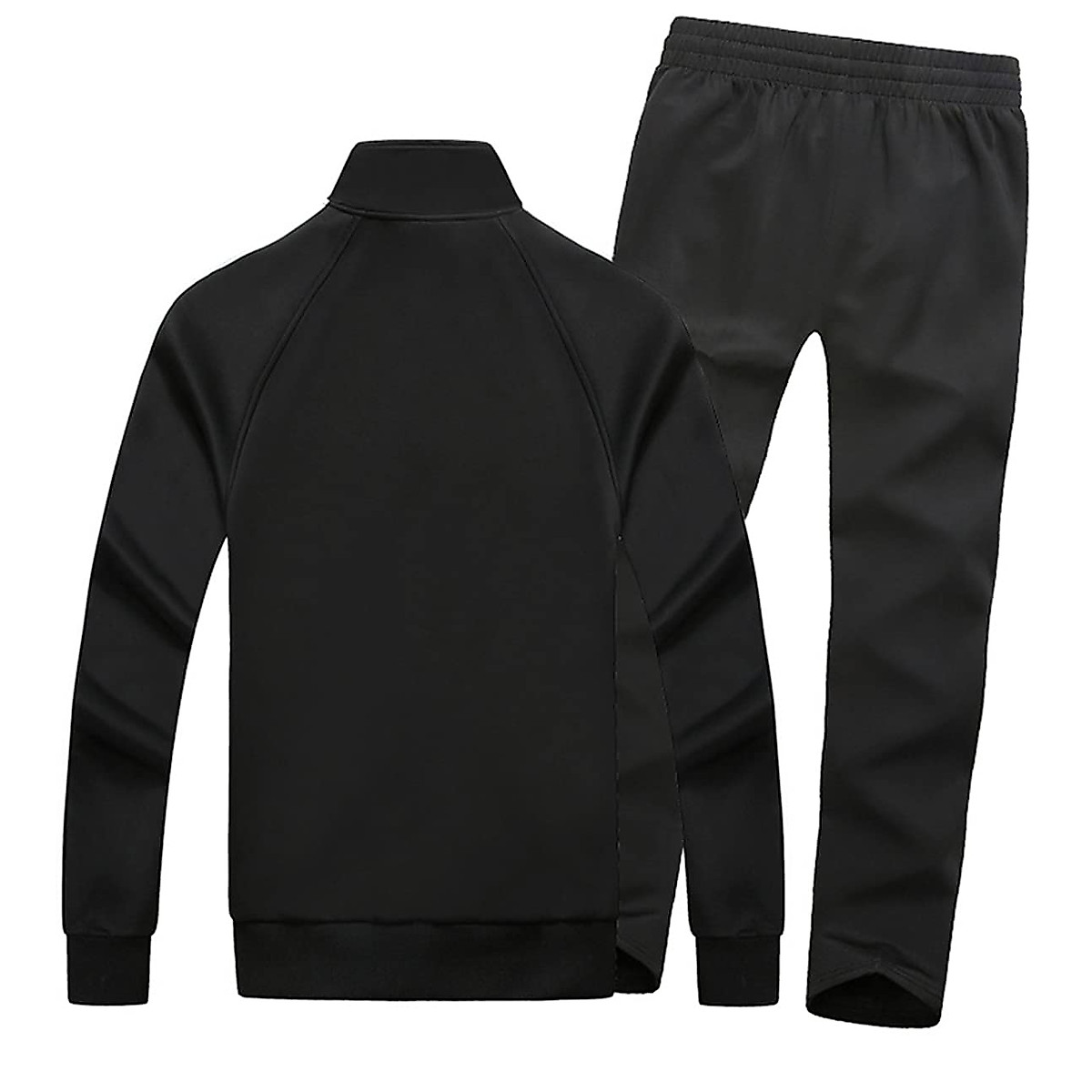 Men's Athletic Tracksuit Set Full Zip Casual Sports Jogging Gym Sweat Suits Red