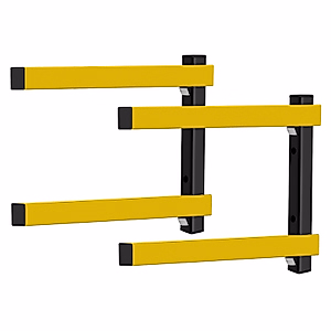 Lumber Storage Rack with 2-Level, Lumber Rack Wall Mount, Can Hold Up to 220 lbs Wood Storage Racks, Easy to install, for Indoor and Outdoor.