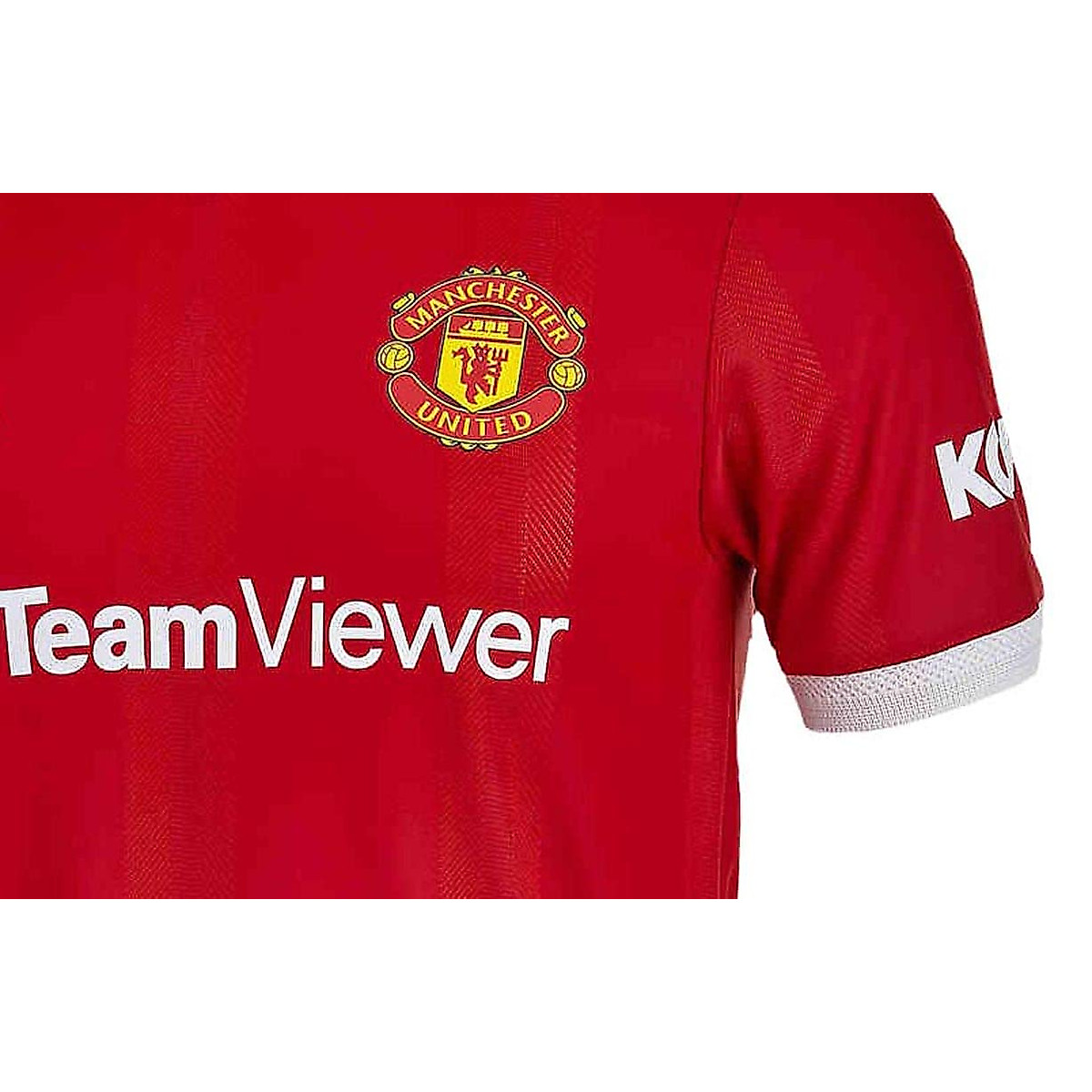 Ronaldo #7 Men's Man United Home Authentic Soccer Jersey 2021/22 (X-Large) Red