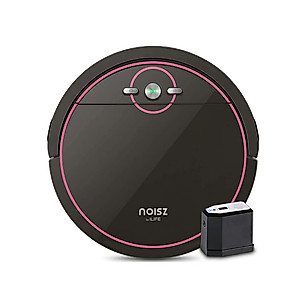 NOISZ by ILIFE S5 Robot Vacuum Cleaner, ElectroWall, Tangle-Free Suction Port, Quiet, Automatic Self-Charging Ideal for Pet Care, Hard Floor and Low Pile Carpet, Black