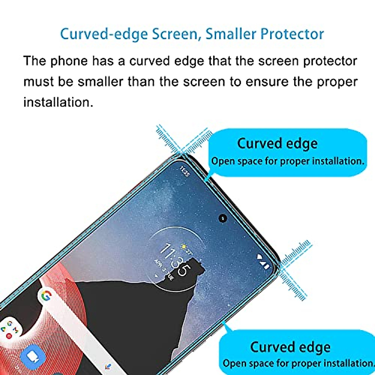 RBEIK 3PACK MOTO ThinkPhone 5G Screen Protector Glass, Premium 9H Hardness Anti-Scratch Bubble Free Tempered Glass Screen Protector for Motorola MOTO ThinkPhone 5G 6.6" Screen