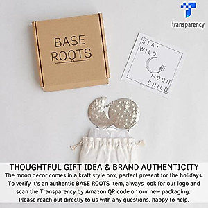 Moon Phase Wall Hanging, Handmade Hammered Silver Metal 13 Moons 36" Garland, Phases of the Moon Decorations, Celestial Lunar Art, Silver Garland Boho Decor for Bedroom Home Dorm Living Room Girl Gift