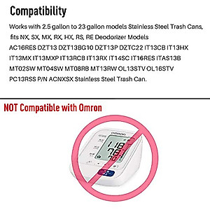 6V AC Power Adapter for iTouchless Automatic Sensor Trash Cans 2.5 to 23 Gallon, 6.6Ft Long Power Cord Supply for Stainless Steel Trash Can NX SX MX RX HX RS RE, ACNXSX