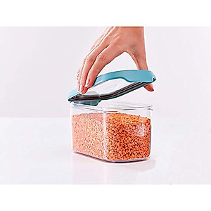 Joseph Joseph CupboardStore Airtight Easy Pour Food Container 3M Tape Undershelf Storage Hanger, 3-Piece Set - Small, Opal