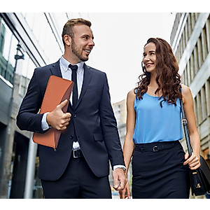 UTILE Tie PU Leather Storage Case for Travel – Holder for Mens Ties, Necktie, Bow Tie, Tie Bar and Cufflinks (17.3 x 6.7 x 1.6 Inches) (Brown, 1 Unit)