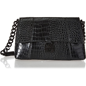 Steve Madden Alessa Croco Crossbody Bag, Black