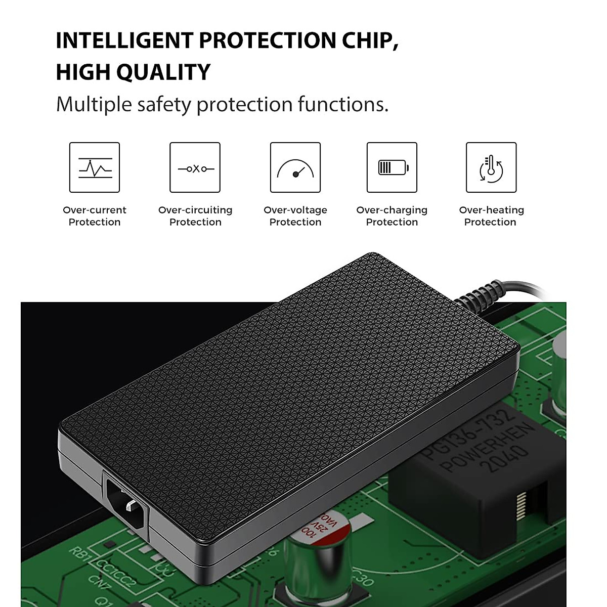 CASIMY 19.5V AC Adapter Compatible with Sony X900E XBR-49X900E XBR-55X900E XBR-49X805E XBR-55X800E BRAVIA KD-50SD8005 KD-55SD8505 KD55SD8505B KD55SD8505BU 4K Smart LCD TV Power Supply Cord Charger