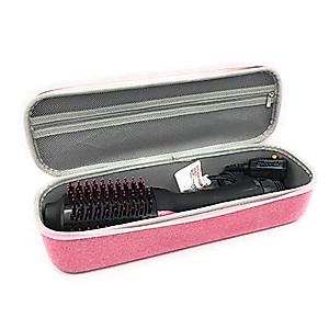 xcivi Hard Carrying Case for Revlon One-Step Hair Dryer and Volumizer Hot Air Brush (Pink)