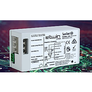 Eltwin Hyper SureStart 16-32A Soft Start with Reverse Motor Protection. Reduce The Start up Current of Your HVAC Unit by up to 70%. Easy to Install., Gray