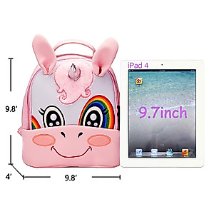 Suerico Baby Backpack Toddler Backpack Preschool Bookbag for Kids Girl Boy(Pink Unicorn)