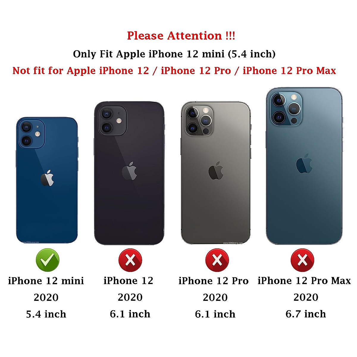 for iPhone 12 Mini Case with Camera Lens Cover HD Screen Protector, Dual Layer Military Grade Drop Protection Magnetic Ring Holder Kickstand Protective Phone Case for iPhone 12 Mini 5.4 inch (Black)