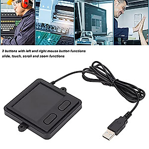 Computer Touch Pad, USB Interface Portable Practical Touchpad for Desktops for Laptops