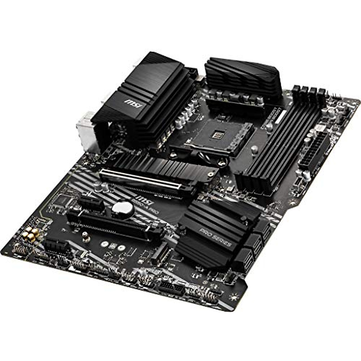 MSI B550-A PRO ProSeries Motherboard (AMD AM4, DDR4, PCIe 4.0, SATA 6Gb/s, M.2, USB 3.2 Gen 2, HDMI/DP, ATX)