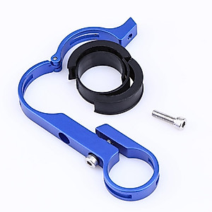 JPOJPO Bike Handlebar Extender Extension Bracket Clamp for Bicycle Speedometer Headlight Light Lamp Holder Aluminum Alloy 10mm blue