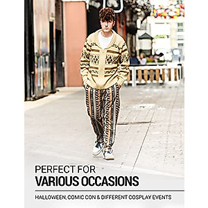 Costume Agent The Dude Lebowski Movie Character Pajama Pants Halloween Costume Cosplay Multicolor