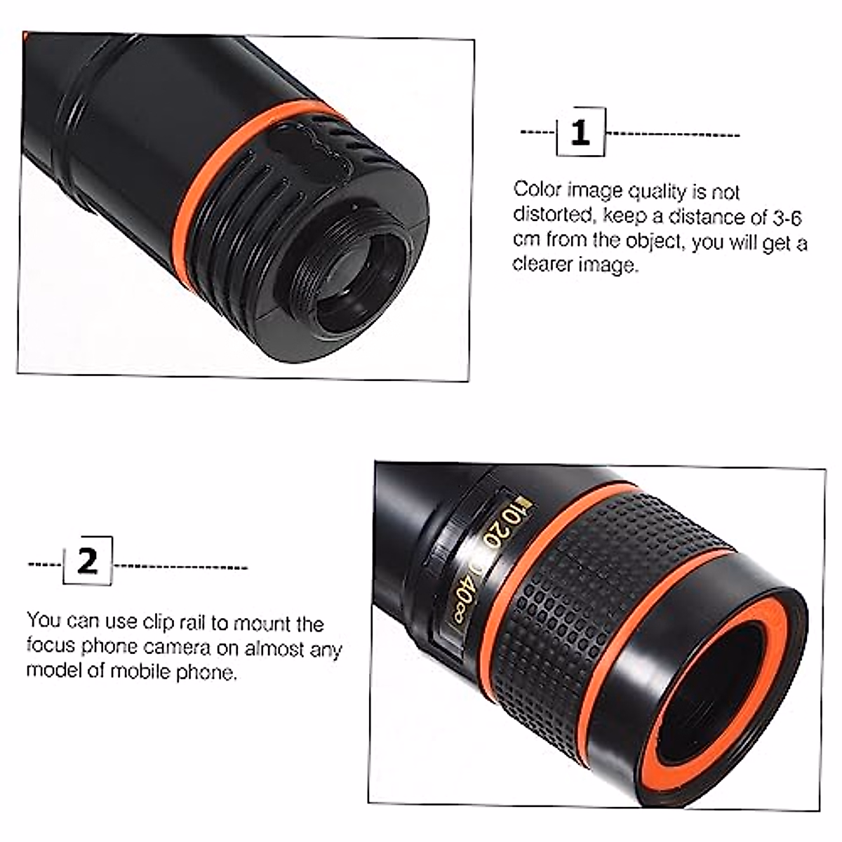 Hemobllo 5 Sets Universal Monocular Travel Microscope with for Cellphone Moment On X Camera Smart Zoom Univeral Smartphones Lens Games Mobile Long-Focus Pocket Telescope