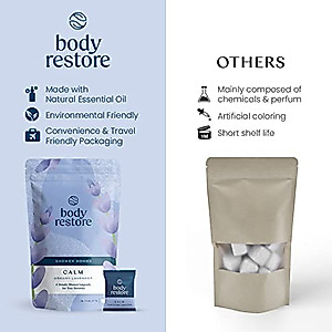 Body Restore Shower Steamers Aromatherapy 15 Packs - Gifts for Mom, Gifts for Women and Men, Shower Bath Bombs, Lavender Essential Oil, Stress Relief and Relaxation