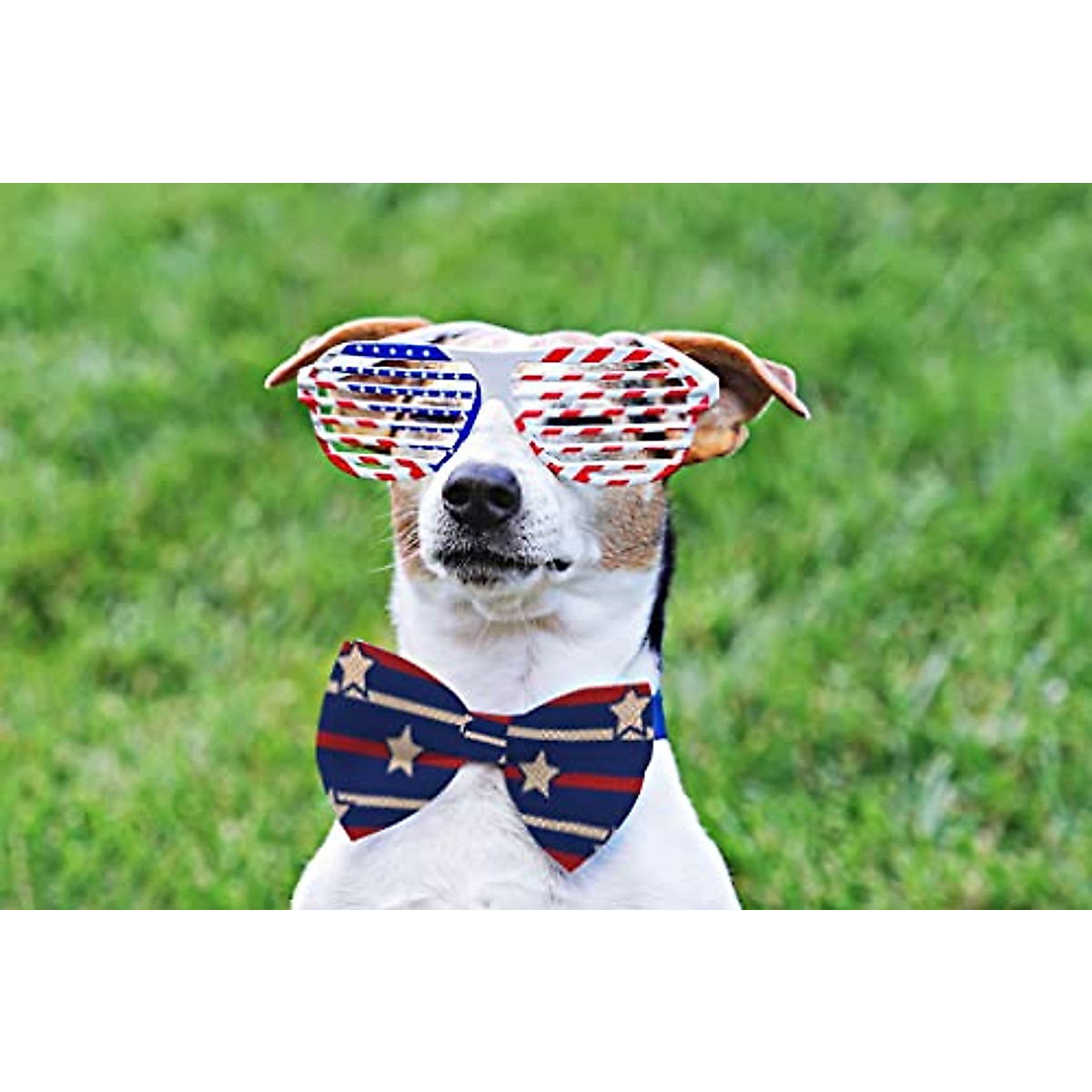 Estivaux 4th of July Ribbons for Crafting, 2.5 Inch ×10 Yard Patriotic Wired Edge Ribbon Blue Natural Burlap Ribbons American Stars Craft Ribbon Bows for Gift Wrapping Independence Day Decorations