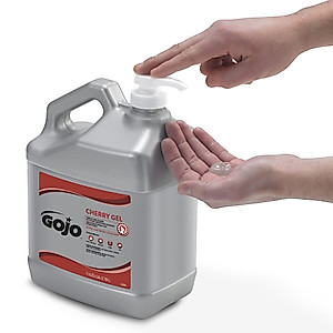 GOJO Cherry Gel Pumice Hand Cleaner, Cherry Fragrance, 1 Gallon Hand Cleaner with Pumice in Pump Bottle (Pack of 1) – 2358-02