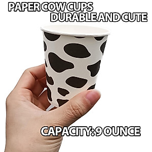 30 Pcs Cow Cups Cowgirl Cups Cow Print Paper Cups Cow Party Favors Farm Birthday Party Supplies Cowgirl Baby Shower Decorations