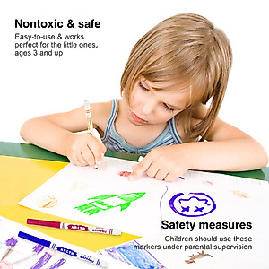 ARLTR Washable Markers Bulk, Bulk Pack of 320 in 16 Vibrant Colors with Super Tip - Perfect for Kids' Classrooms & Teachers