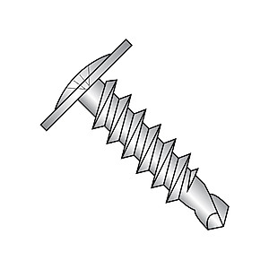 Small Parts 1008KPM188 18-8 Stainless Steel Self-Drilling Screw, Plain Finish, Modified Truss Head, Phillips Drive, #2 Drill Point, #10-16 Thread Size, 1/2" Length (Pack of 25)