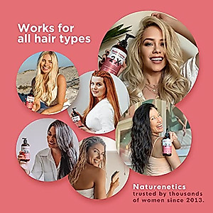 HairAnew Hair Growth Shampoo For Thicker, Stronger Hair | Perfect For Thin or Thinning Hair | Biotin Shampoo with Organic Argan Oil | Works for Women & Men, All Hair Types | Sulfate Free & Color Safe
