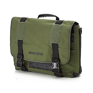 Mobile Edge ECO Laptop Messenger Bag for Men and Women, Fits Up To 17.3 Inch Laptops, Cotton Canvas, Olive Green, MECME9