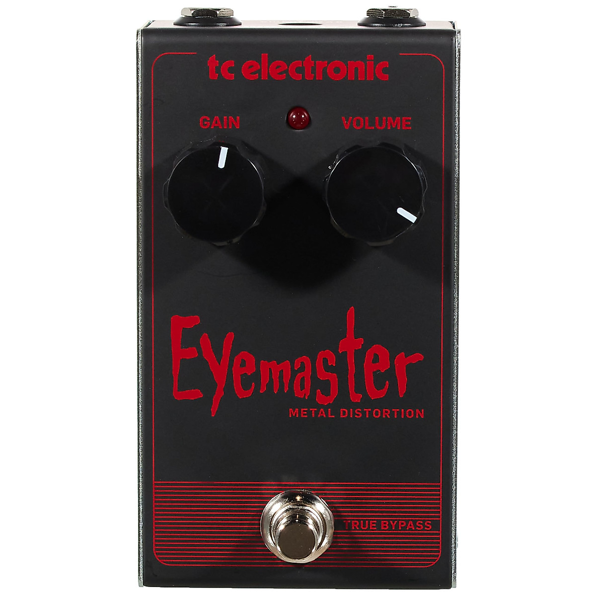 TC Electronic EYEMASTER METAL DISTORTION Skull-Pounding Metal Distortion Pedal with 2-Knob Interface for Insane Gain