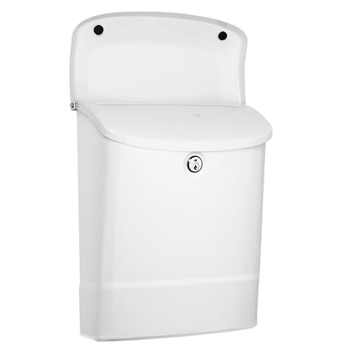 Architectural Mailboxes Parkside Galvanized Steel, Locking, Wall Mount Mailbox, 2576W-10, White, Medium Capacity