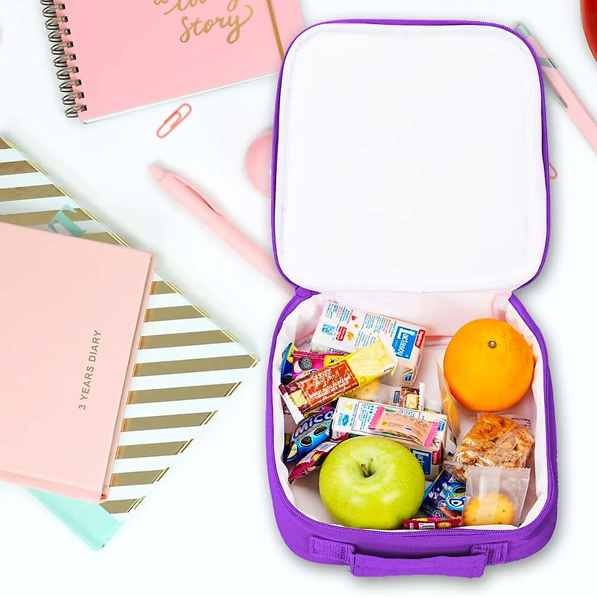 CCJPX 3PCS Girls Backpack, 16” Kids Unicorn Sequin Bookbag and Lunch Box for Kindergarten Elementary