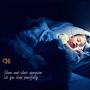 YUEGOO Kids Bedroom Ceiling Fan with Light Reversible with Remote Control 6 Speeds Led Dimmable Fan Ceiling Light 64W with Timer Modern Quiet Ceiling Fan Light