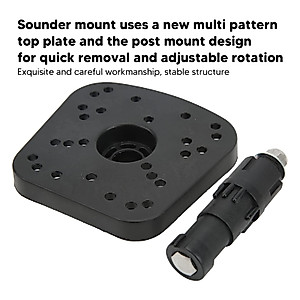 Sounder Mount, Rugged Quick Removal Fishfinder Mount Wearproof ABS Metal for Marine Electronic