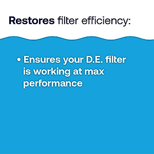 HTH 67121 Swimming Pool Care D.E. Filter Aid, Improve Filtration Efficiency and Water Clarity, 10lb