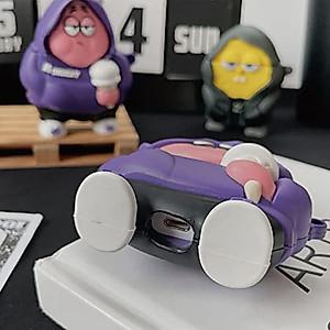 AirPods 2 / 1 (1st Generation 2nd Generation) Case, Patrick Star Cover, Protective Case, Shockproof,Supports Wireless Charging with Keychain, Cute, Soft Slim Cover, for AirPods 2nd Generation