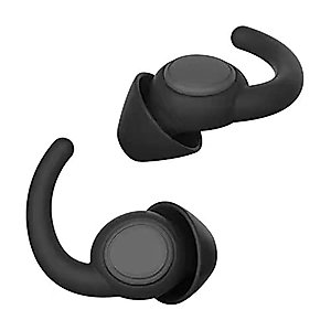 WUTAN Ear Plugs for Sleeping Noise Cancelling 14-38dB, Comfortable Soft Reusable Silicone Ear Plugs Noise Reduction Earplugs for Sleep, Snoring, Concert, Work, Travel Black