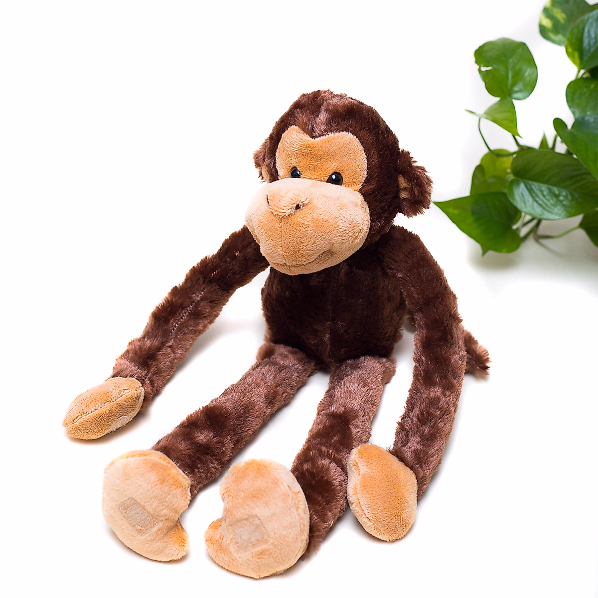 24-Inch Hanging Monkey Stuffed Animal – Monkey Toy With Specially Designed Ultra Soft Plush Feel For Kids - Hands And Feet Connect Together - Bring These Popular Monkeys Home To Boys & Girls Ages 3+