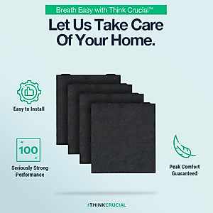 Crucial Air Replacement Carbon Air Filter - Compatible with Kenmore Part # 83378, Whirlpool 8171434, 8171434K – Fits Air Purifier Kenmore 295 Series, Whirlpool AP300, AP350, AP450, AP510 (1 Pack)