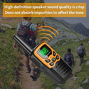 Walkie Talkies for Adults, ANSIOVON Long Range Walkie Talkies, Portable Radios Walky Talky with 22 Channels LCD Display, Handheld Walkie Talkie for Outdoor(4 Pack)