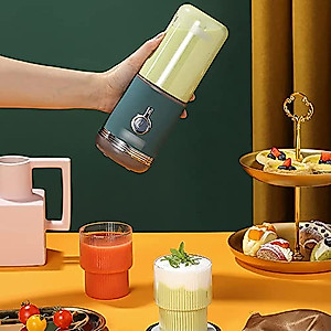 MXJCC Portable Blender, Personal Blender, Small Blender for Shakes and Smoothies, USB Rechargeable with 4 Blades.