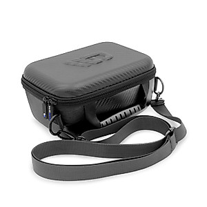 CASEMATIX Travel Case Compatible with 8Bitdo Ultimate Controller, Dongle and Charging Cable - Protective Gaming Controller Case with Custom Foam Tray, Accessory Storage and Shoulder Strap, Case Only