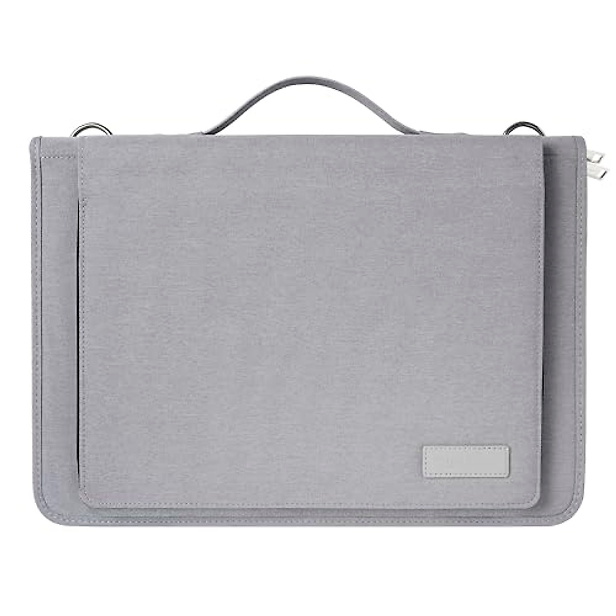 Broonel Grey Leather Laptop Messenger Case - Compatible with HP Envy 14-eb0013na WUXGA Touchscreen 14" Laptop