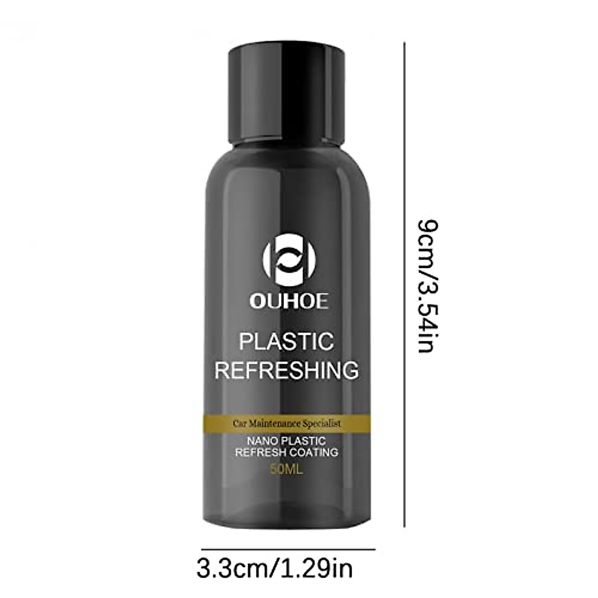 Plastic Revitalizing Coating Agent, 30/50ML Nano Plastic Refreshing Coating, Plastic Parts Refurbish Agent for Car, Plastic Parts Retreading Agent Automotive Interior Cleaning Agent (50ml-1pc)