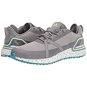 adidas Men's Solarthon Spikeless Golf Shoes, Grey Three/Pulse Yellow/Grey Two, 12