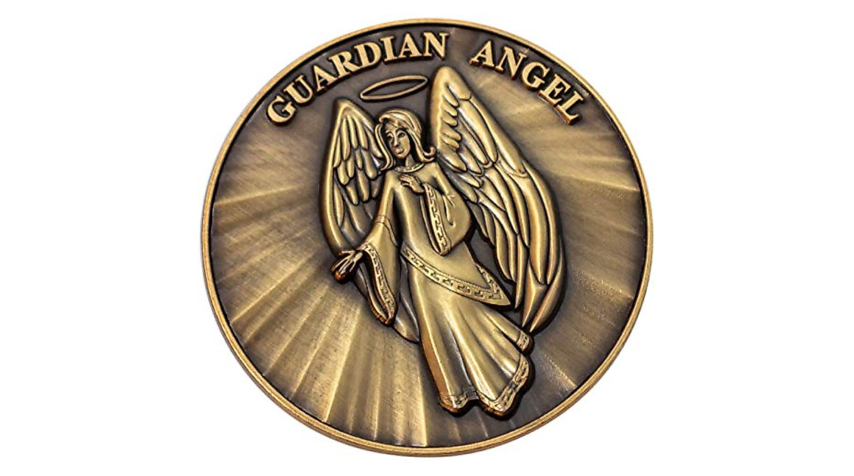 Guardian Angel Challenge Coin - Peace Token for Kids