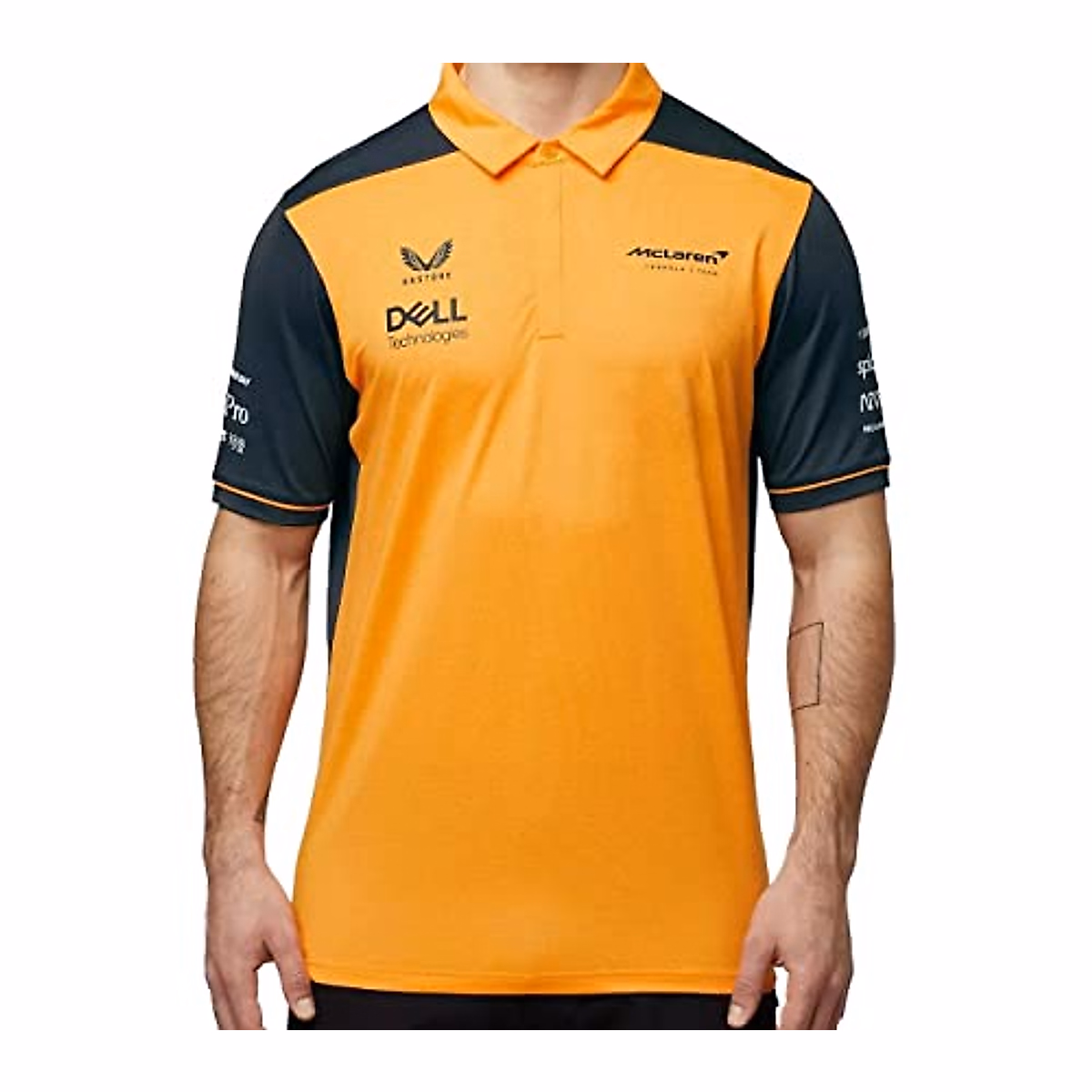 McLaren F1 Men's 2022 Team Polo Shirt (2XL, Orange)