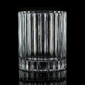 Burns Glass Euro-Crystal Style Faceted DOF 11.5 oz (Set of 2)