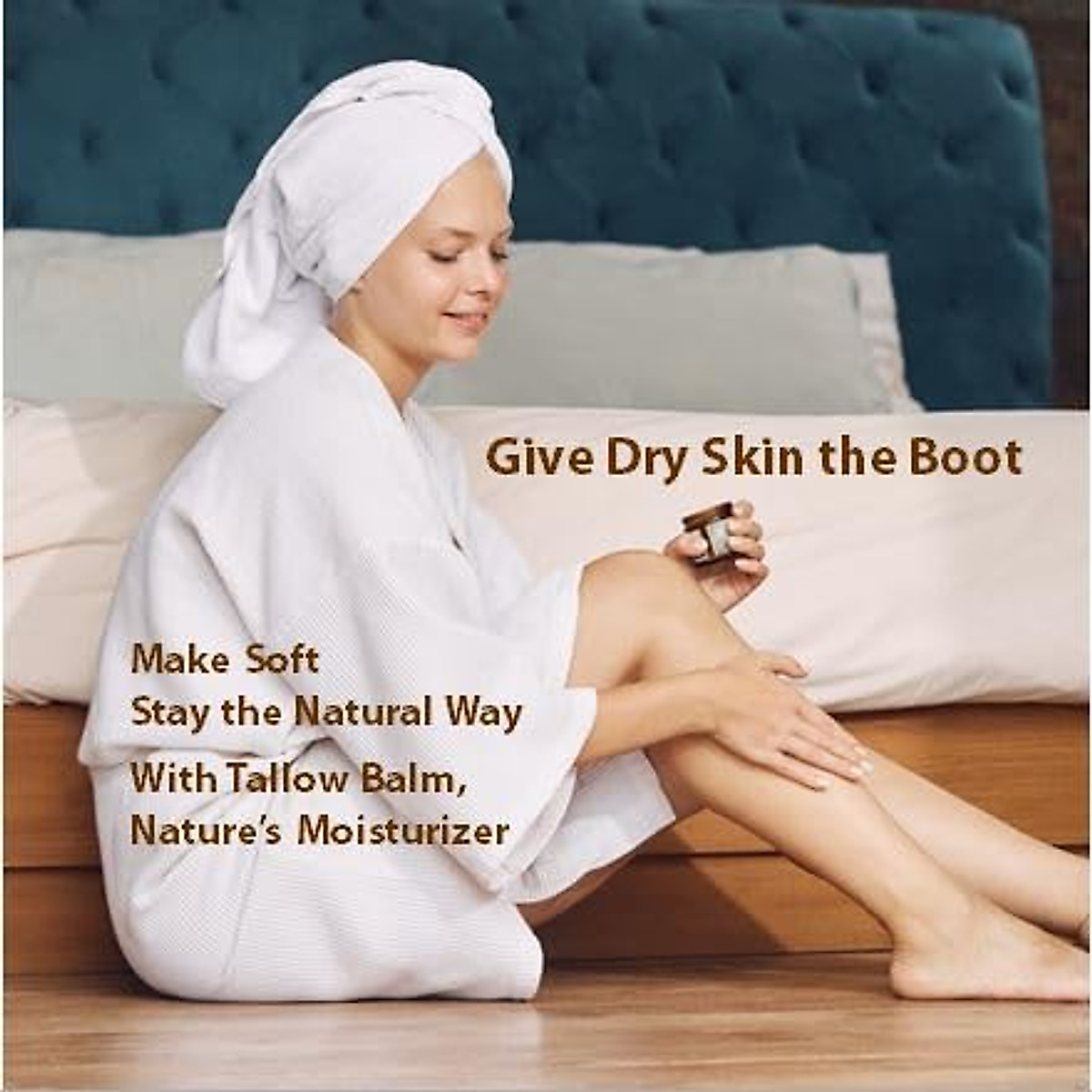 Vintage Tradition Epic Glow Beef Tallow Balm – Glow Boosting Moisturizer with Lavender Oil, Myrrh Oil, Manuka Face Oil, and Fish Oils – Beef Tallow for Skin Care from Head to Toe, 2 fl. oz.